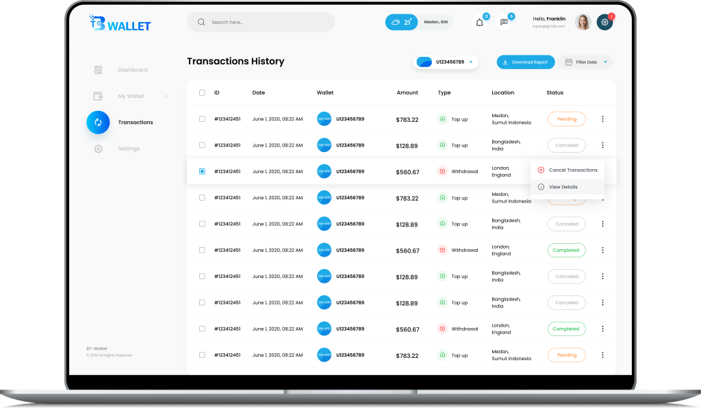 BT-Wallet – Secure
